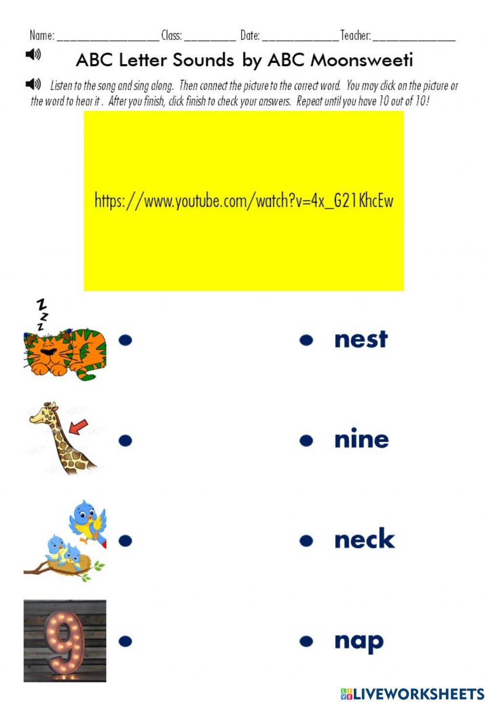 More Letter Ns! ABC Letter Sounds by ABC Moonsweeti