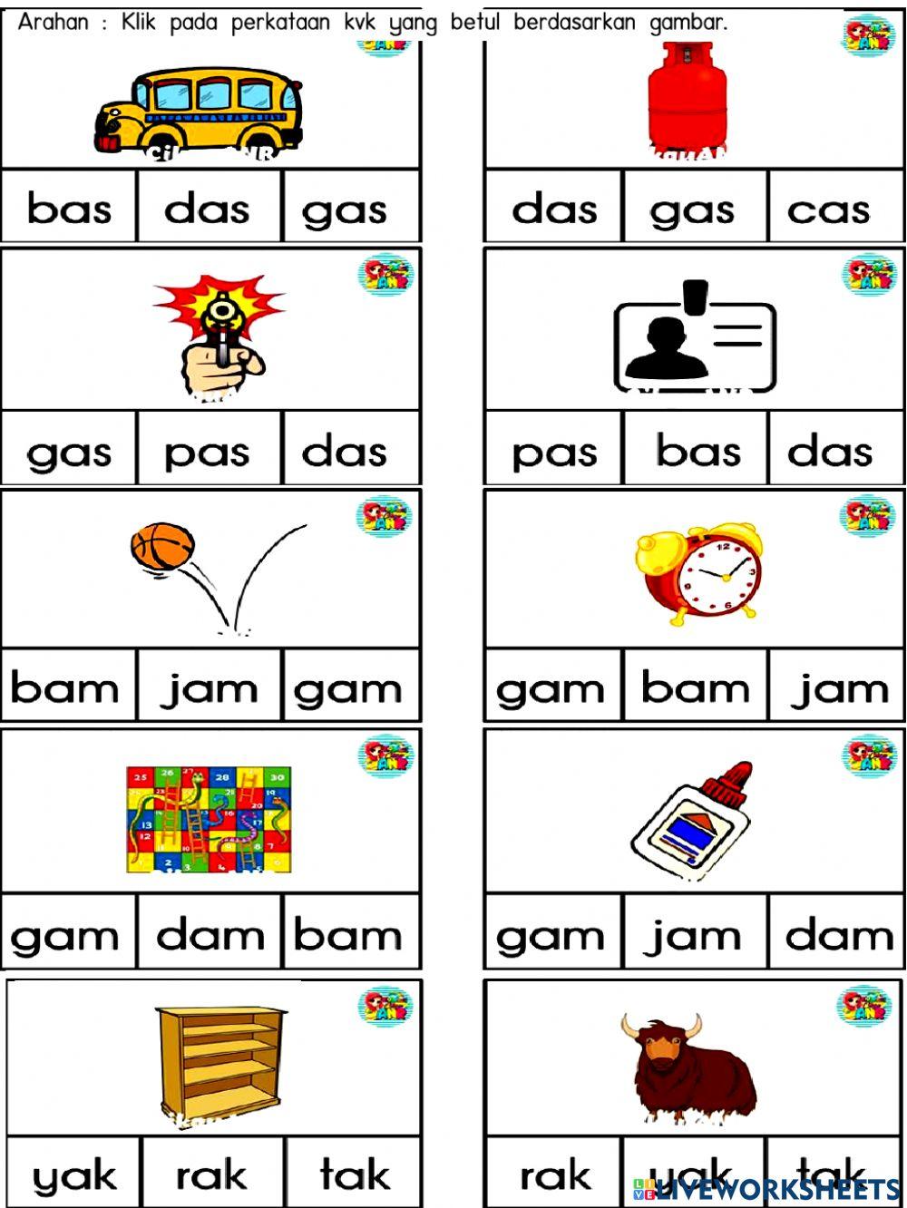 latihan kvk 1 | Free Interactive Worksheets | 6695744