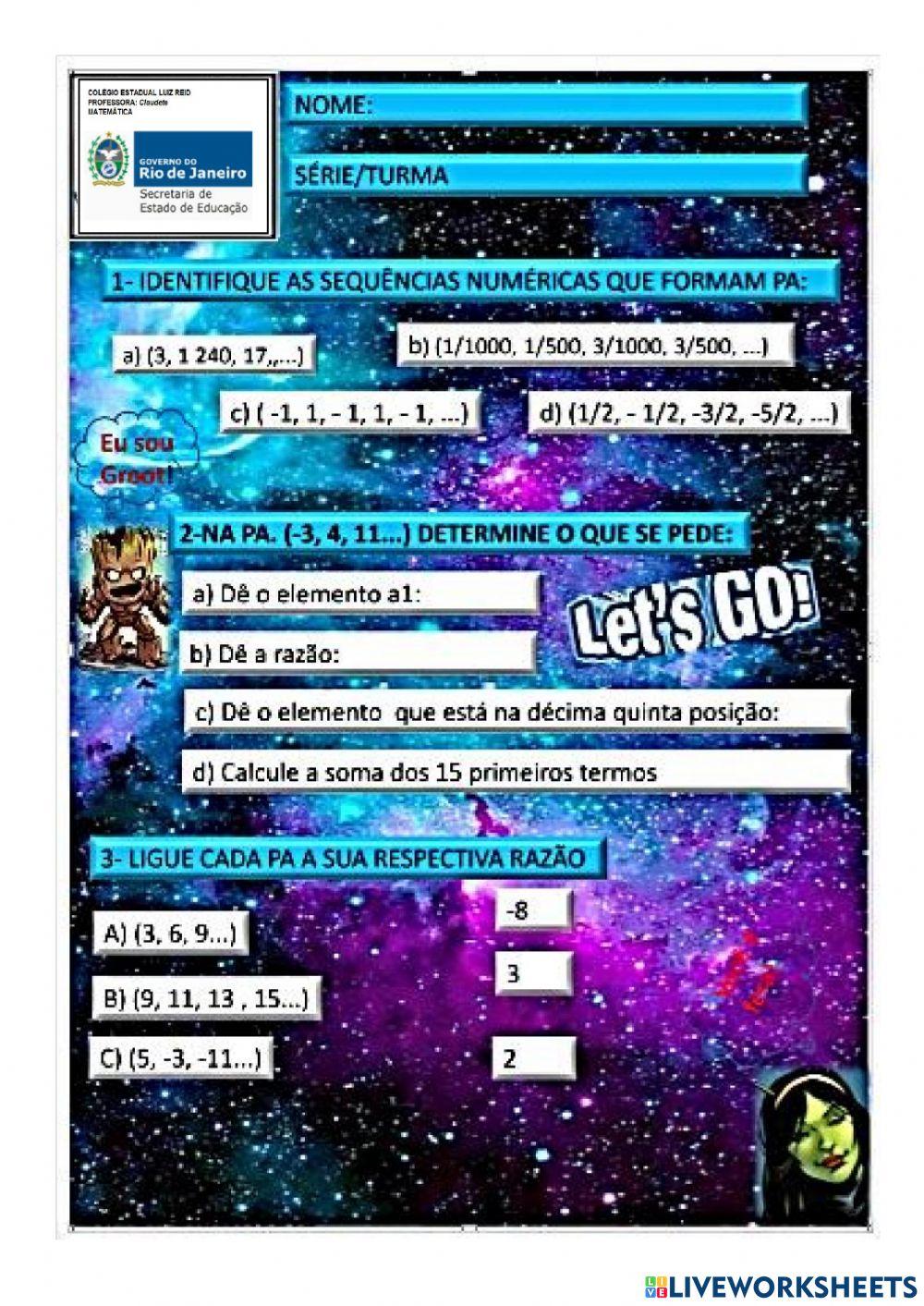 Pa activity | Live Worksheets