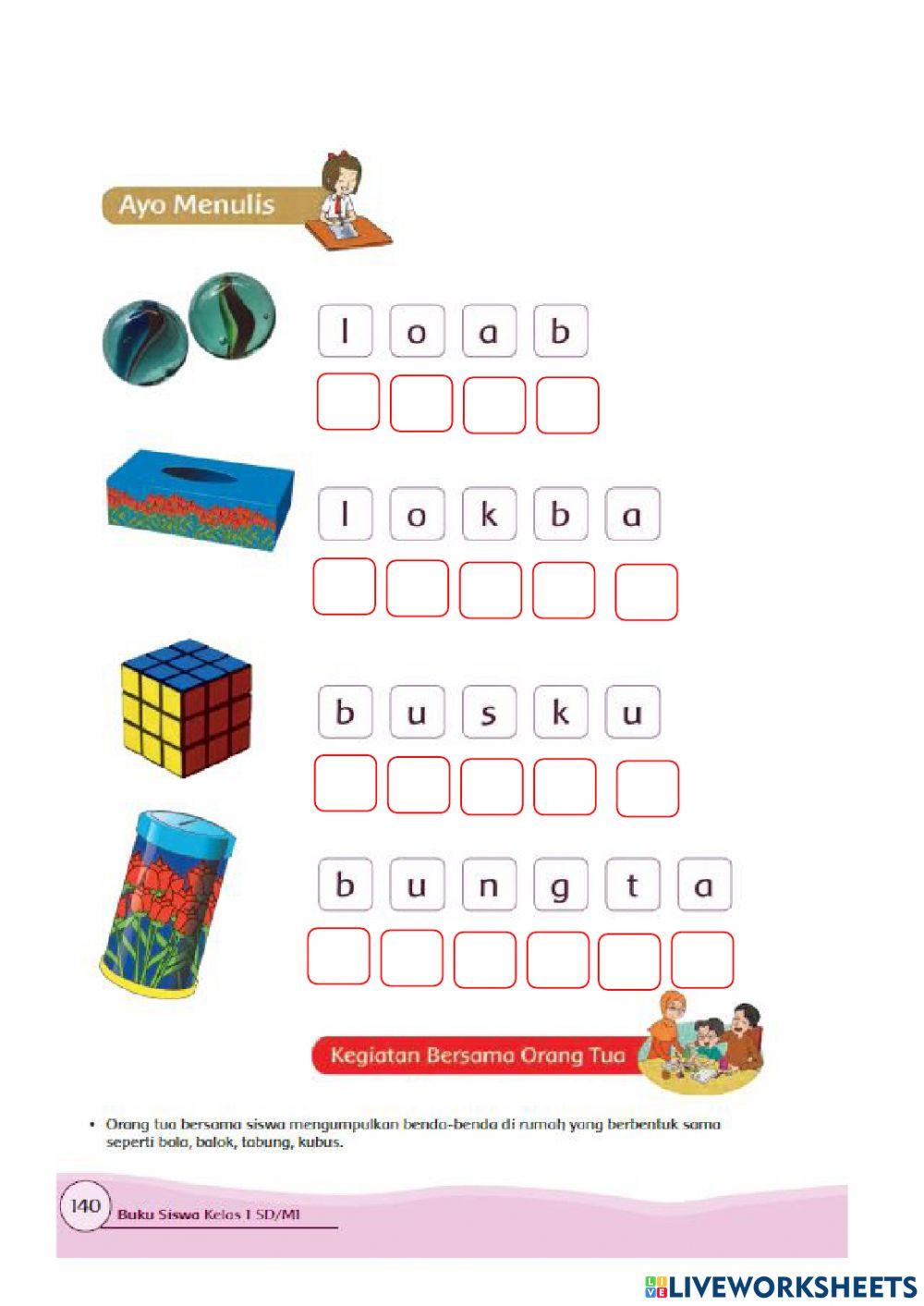 Tema 1 Halaman 139-145 worksheet | Live Worksheets