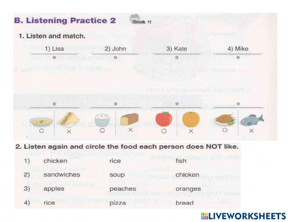3h3 SBS Listening worksheet | Live Worksheets