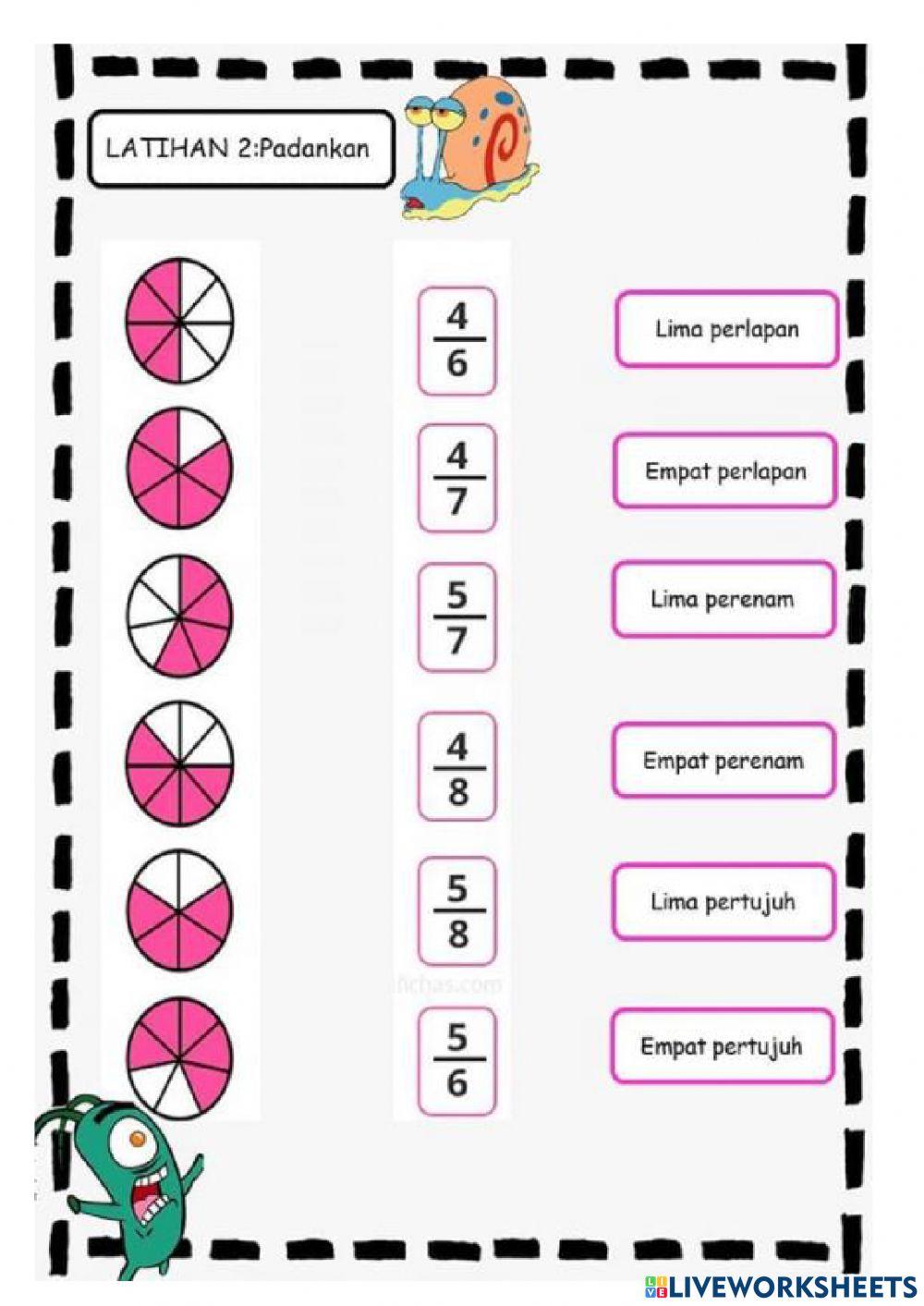 1320485 | Kenali pecahan | maria6078 | LiveWorksheets