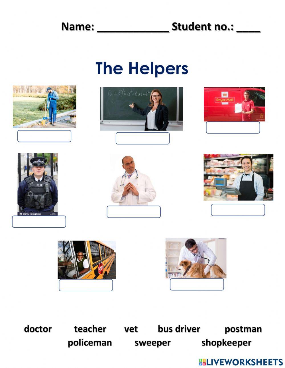 1320736 | The Helpers | Ailyn Lapuhapo | LiveWorksheets