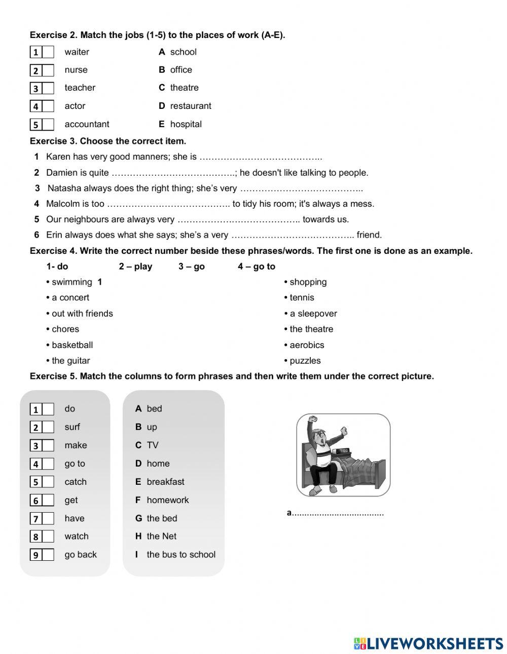 On Screen A2 - … | Free Interactive Worksheets | 6696106