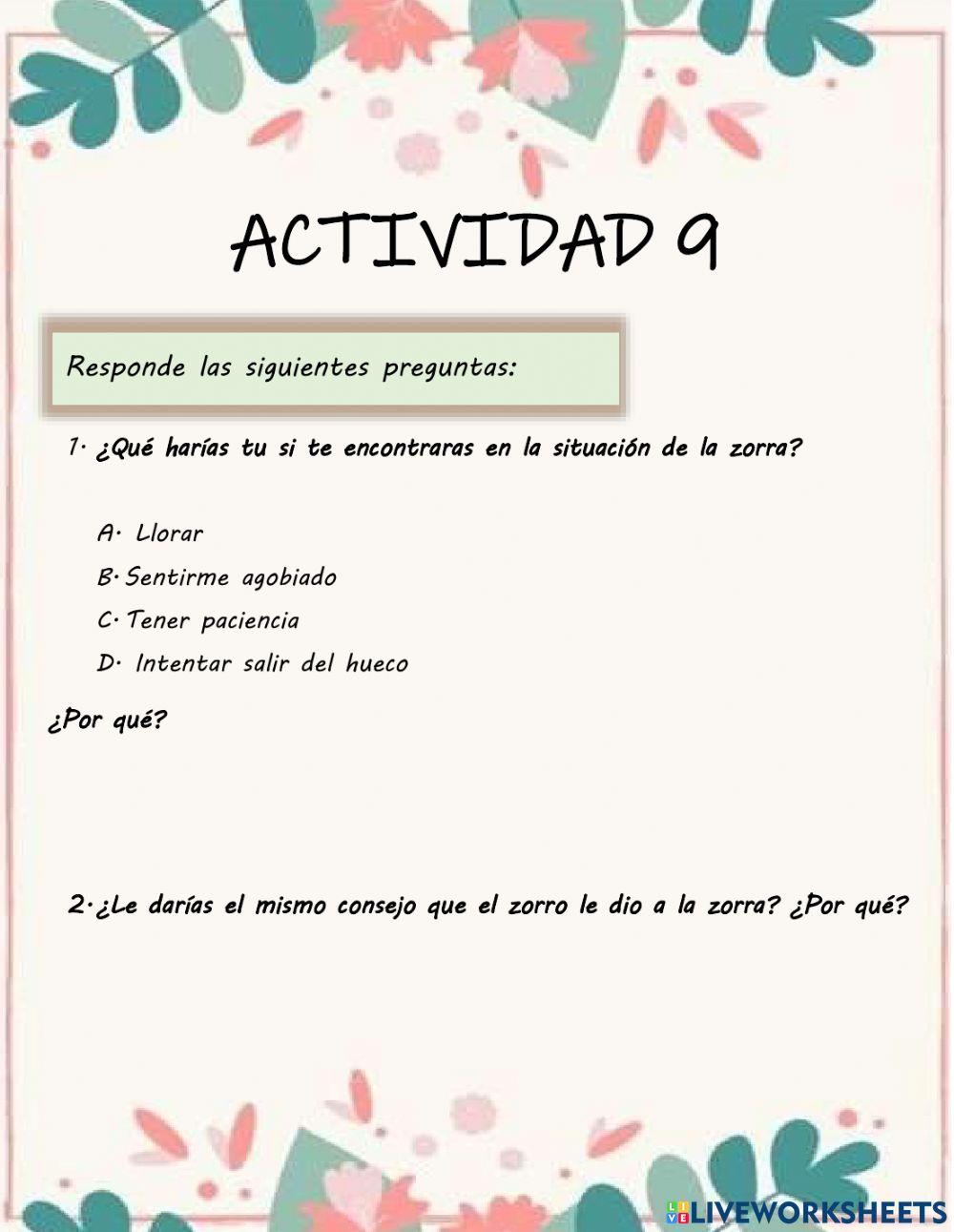 La Zorra Que Comio Demasiado Interactive Worksheet Live Worksheets La Zorra Que Comio Demasiado Interactive Worksheet Live Worksheets