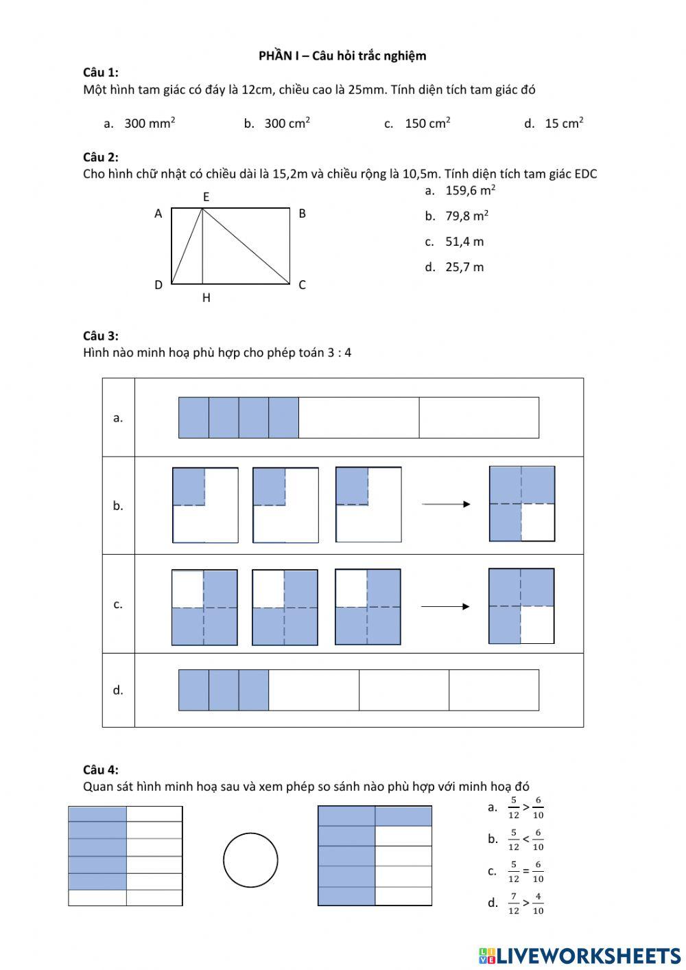 P5 assessment 5.2 online exercise for | Live Worksheets