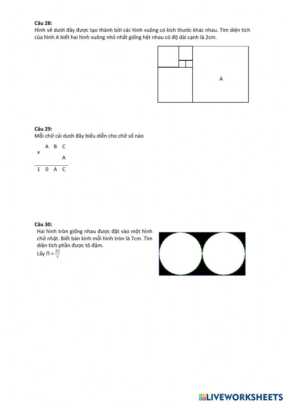 P5 assessment 5.2 online exercise for | Live Worksheets