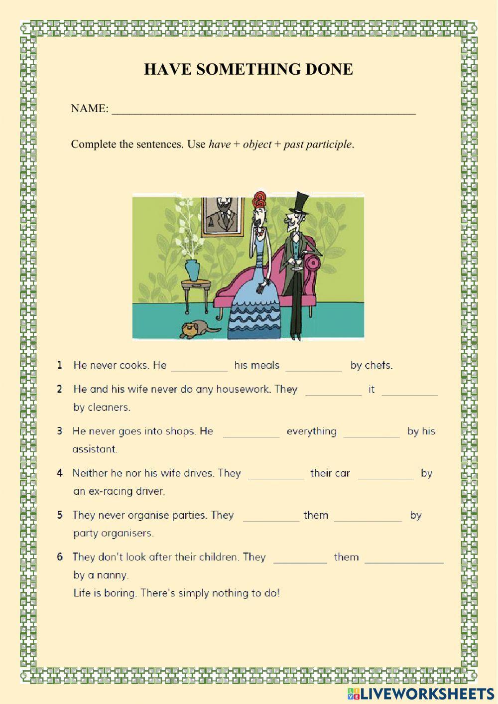 Have something … | Free Interactive Worksheets | 1321374