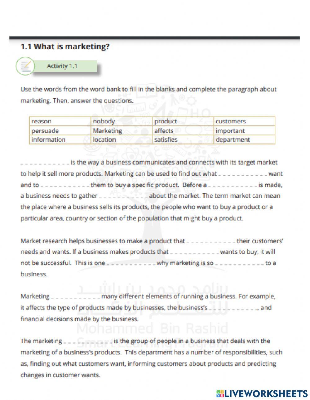 What is marketing? 5142597 | Charlotte_Maryam1