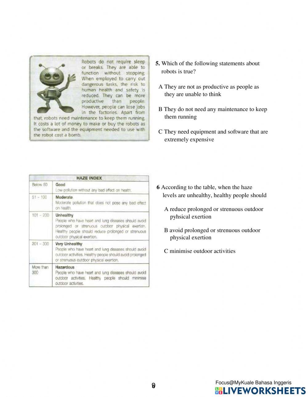 English Reading Test 1 Part 1-3 1321725 | ikihiyori11