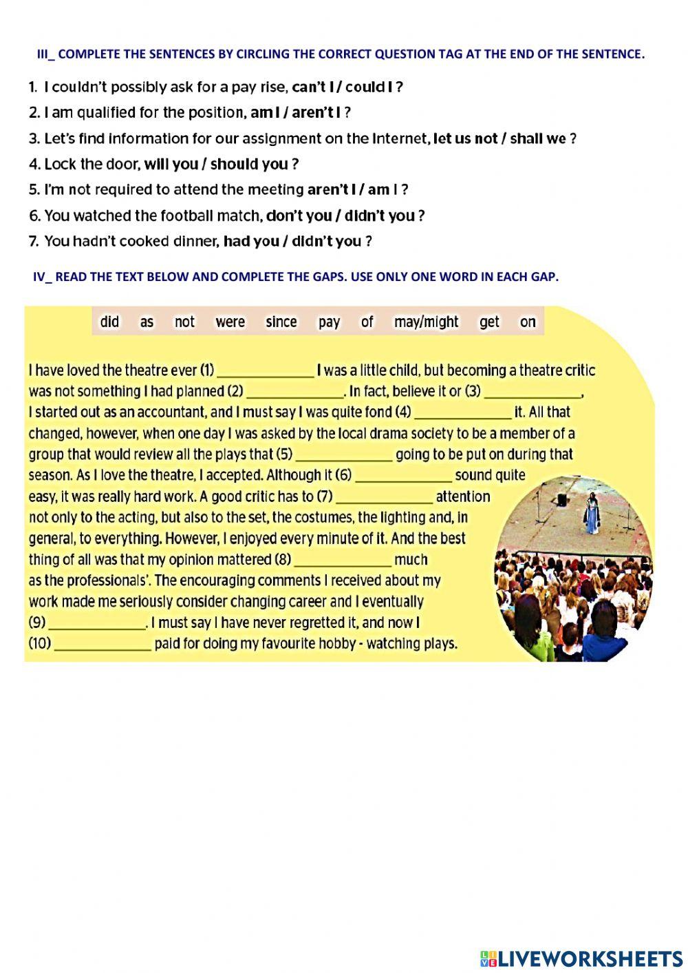 Grammar Wrksht2… | Free Interactive Worksheets | 1322427