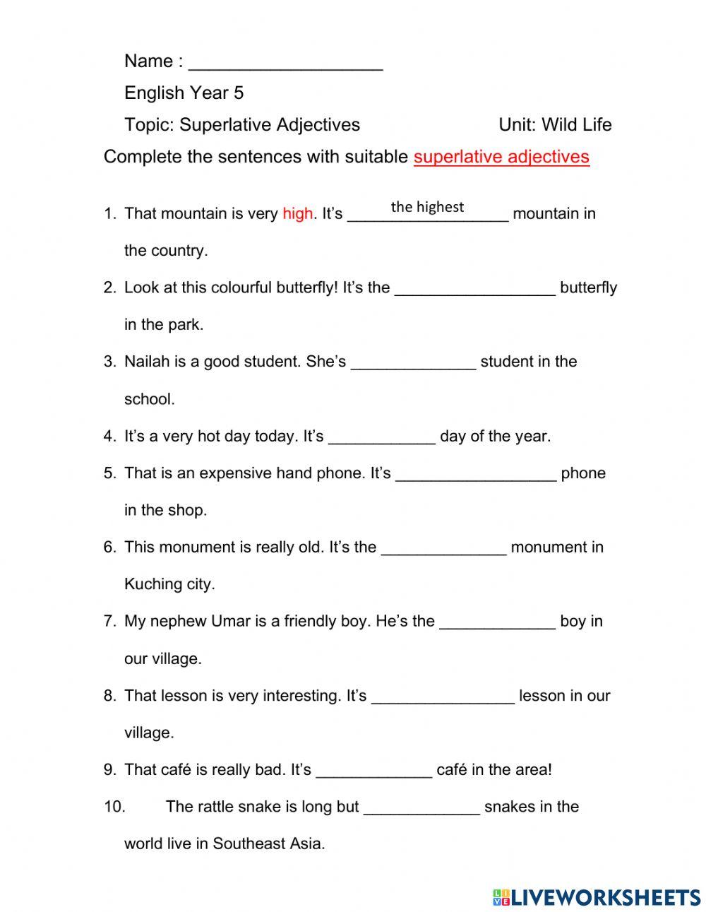 Grammar - worksheet | Live Worksheets