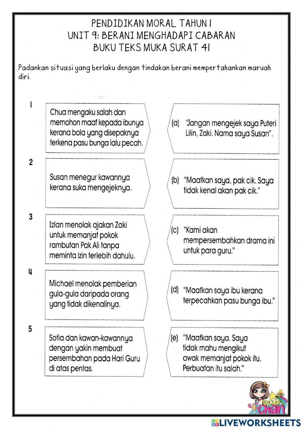 Unit 9: Berani Menghadapi Cabaran 1323109 | ChanAgun81
