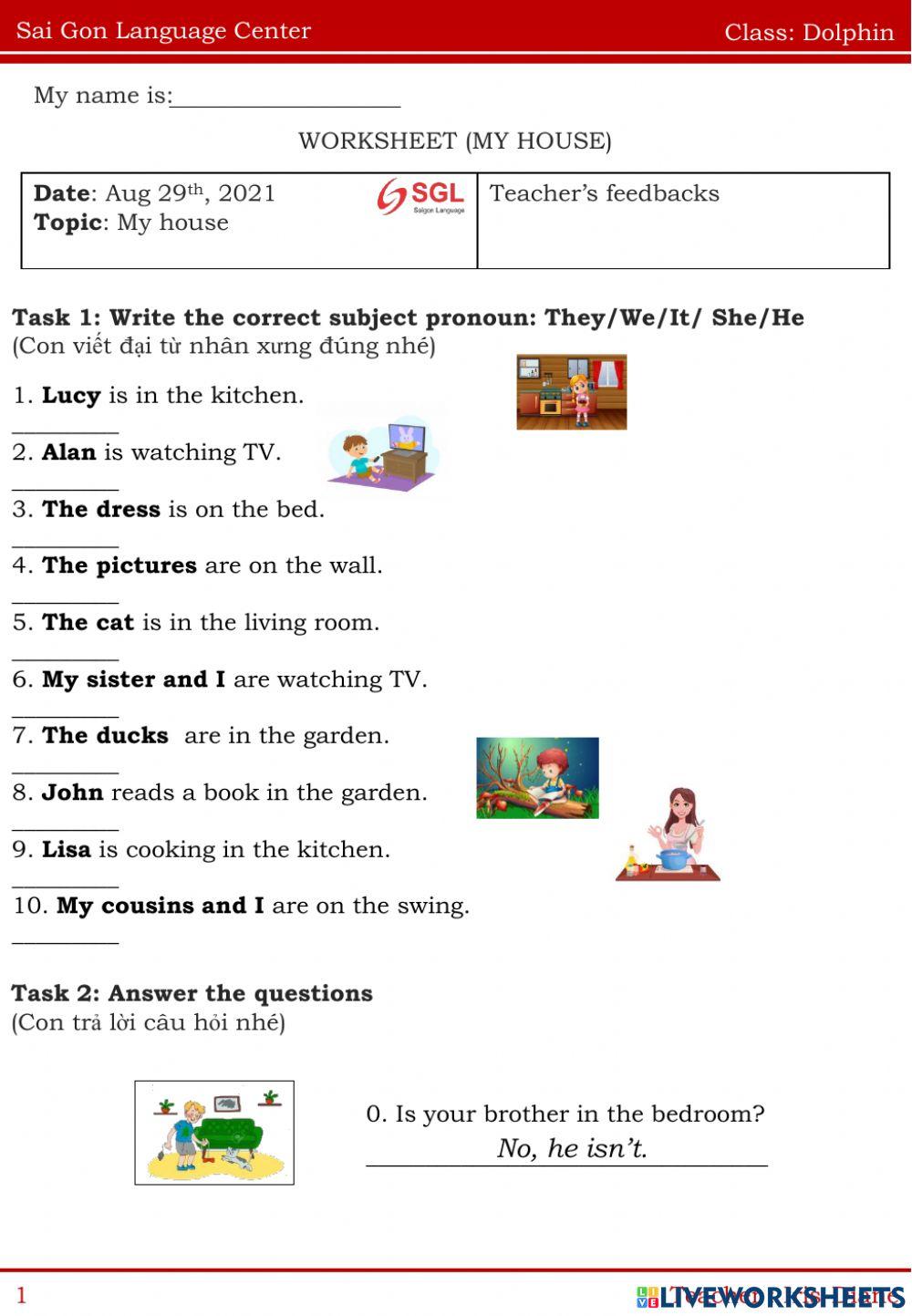 Homework-class Dolphin (Aug 29th) worksheet | Live Worksheets