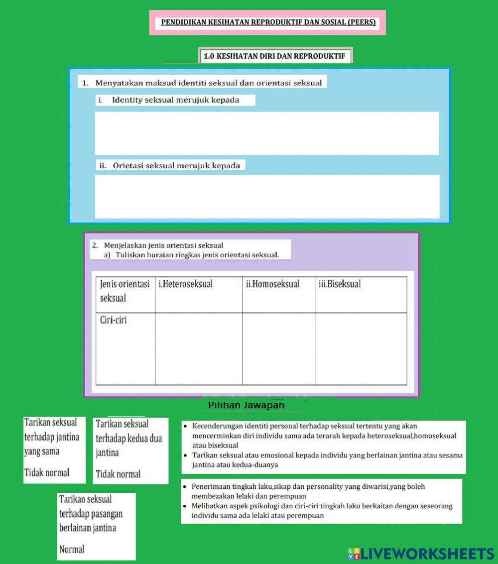 Pjpk t2 online worksheet | Live Worksheets