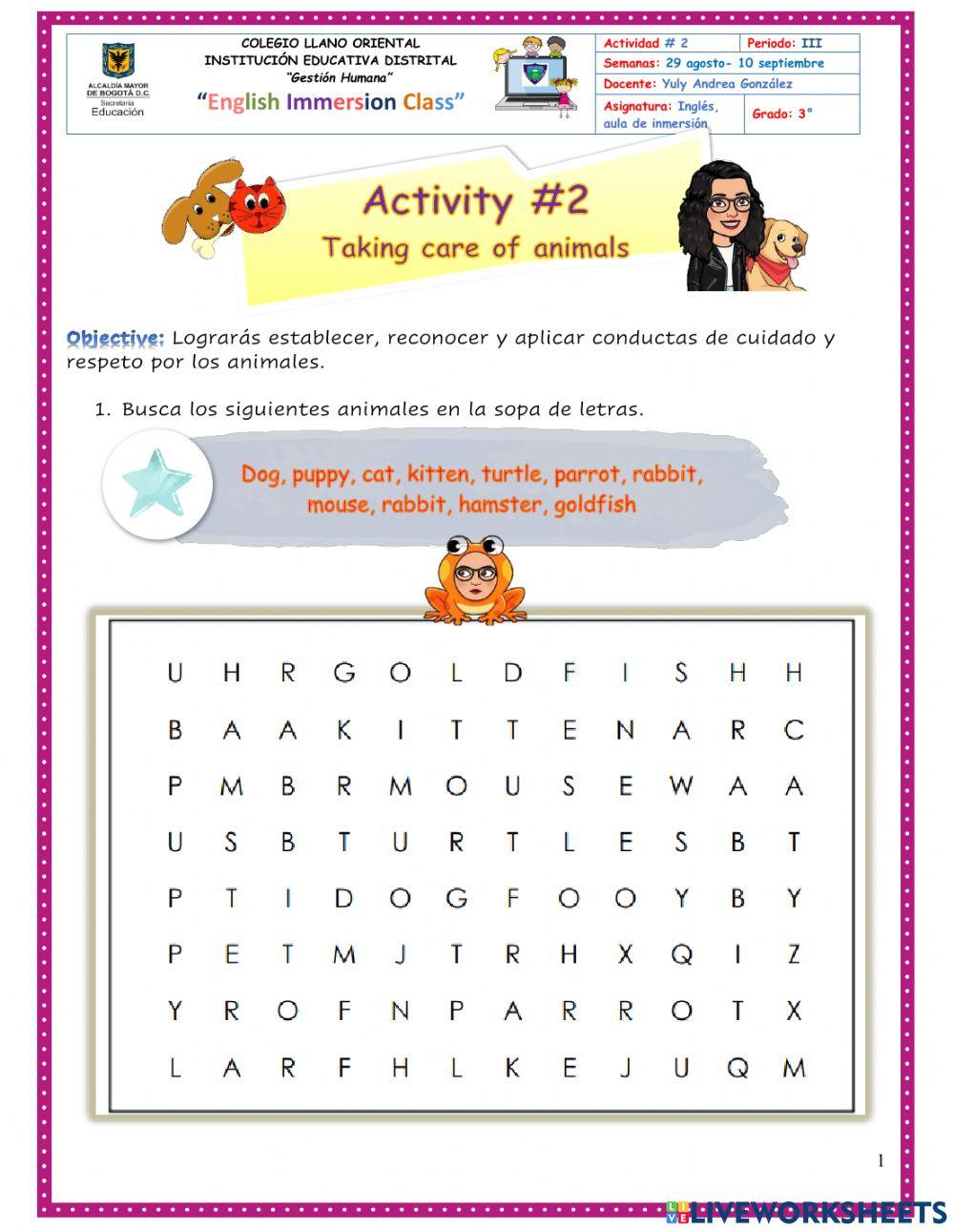 1323924 | Taking care of pets | Yuly Andrea Gonzalez