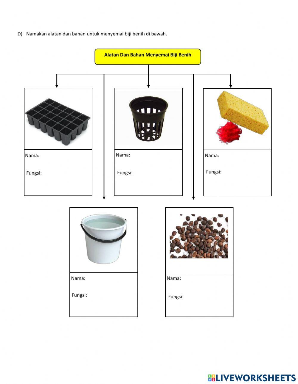 Teknologi pertanian online worksheet for 6 | Live Worksheets