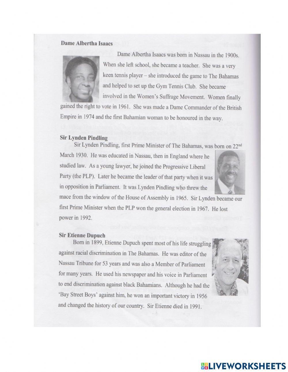 Nation Builders | Free Interactive Worksheets | 1324925