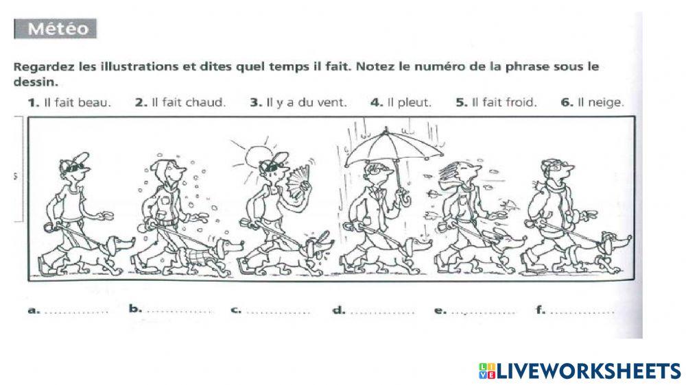 French on the go interactive worksheet | Live Worksheets