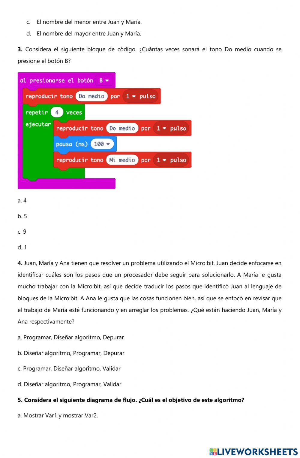 3346022 | Evaluación programación editor Makecode