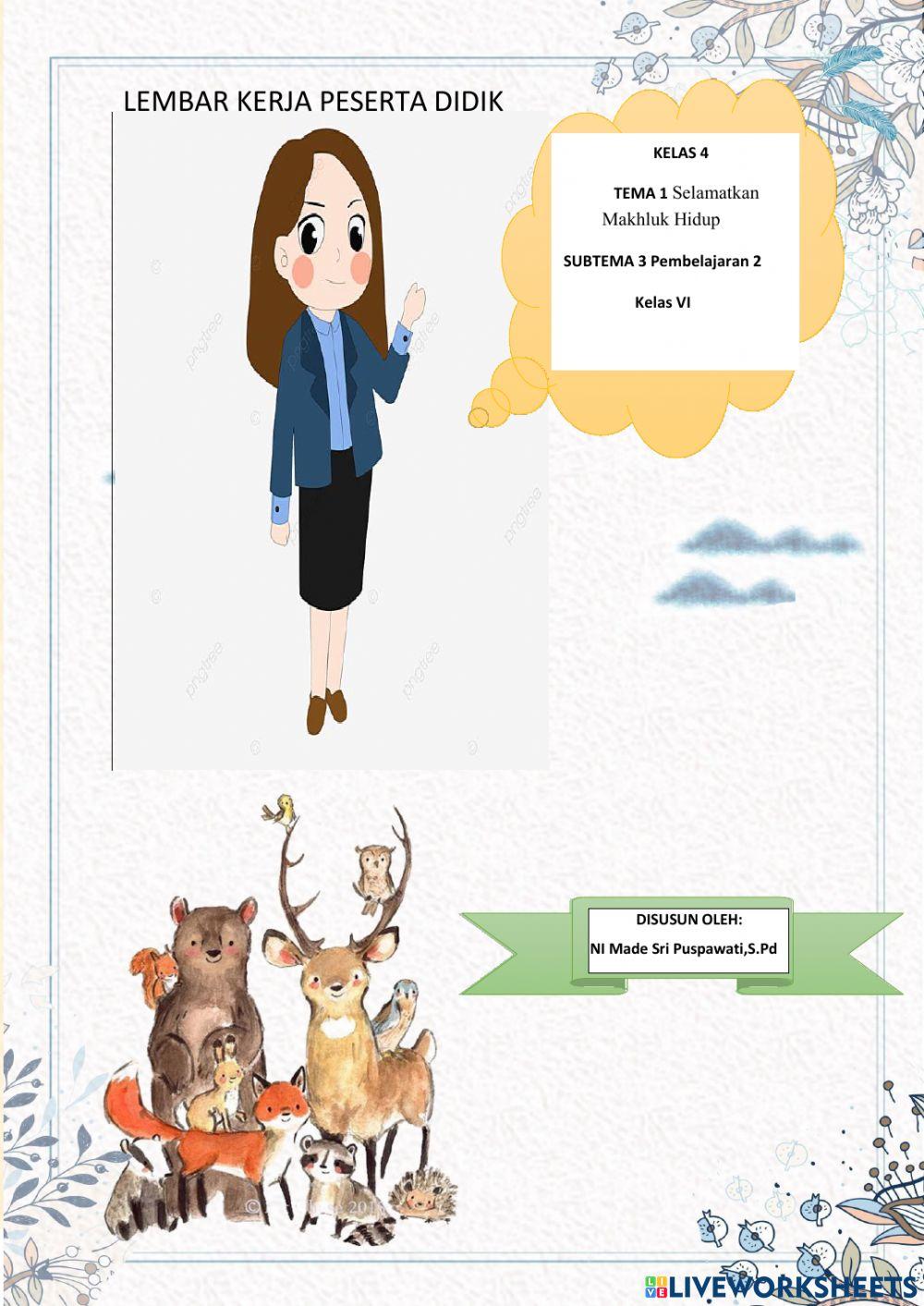 Lkpd t 1 ST 3 Pb 2 interactive worksheet | Live Worksheets