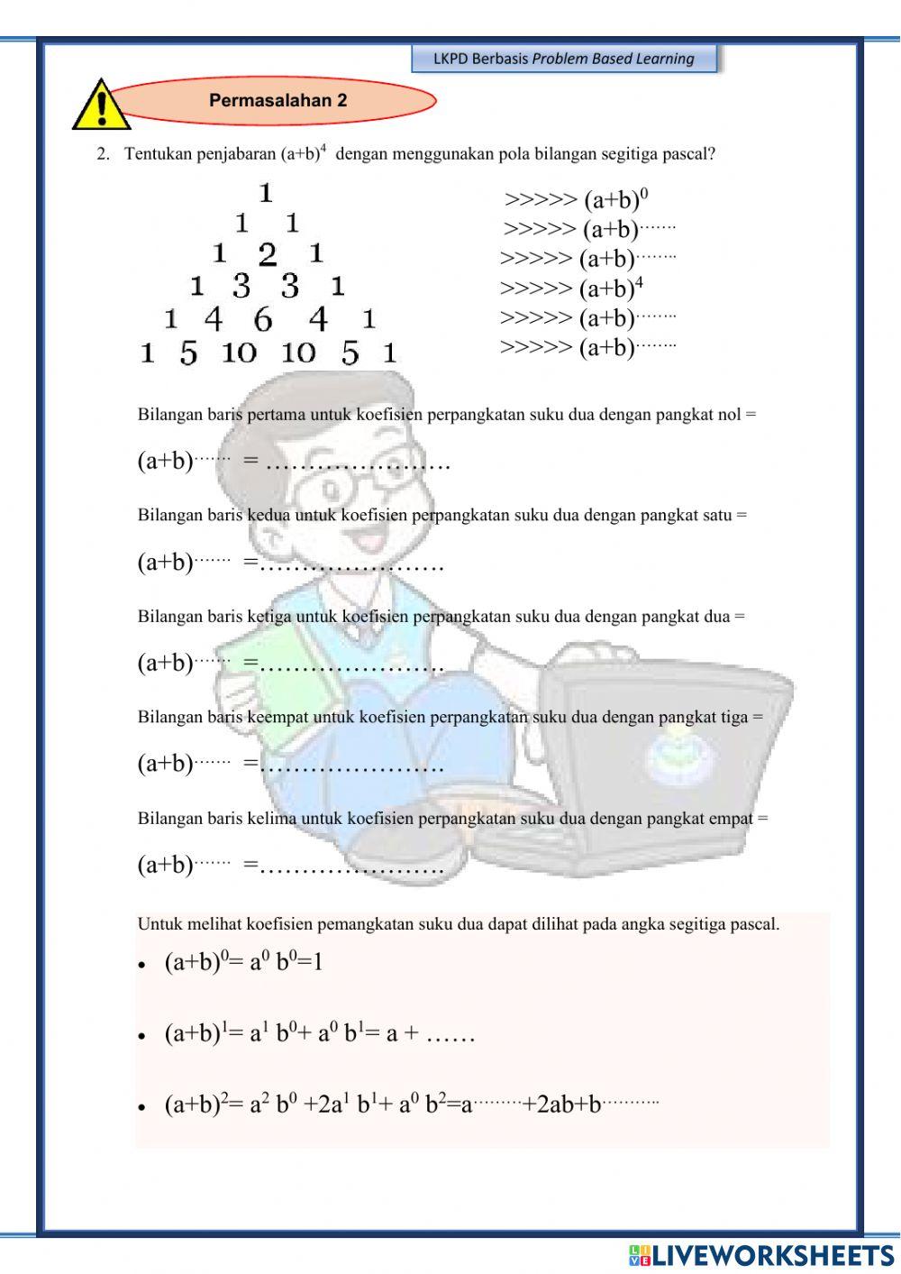 Pola bilangan worksheet for 8 | Live Worksheets