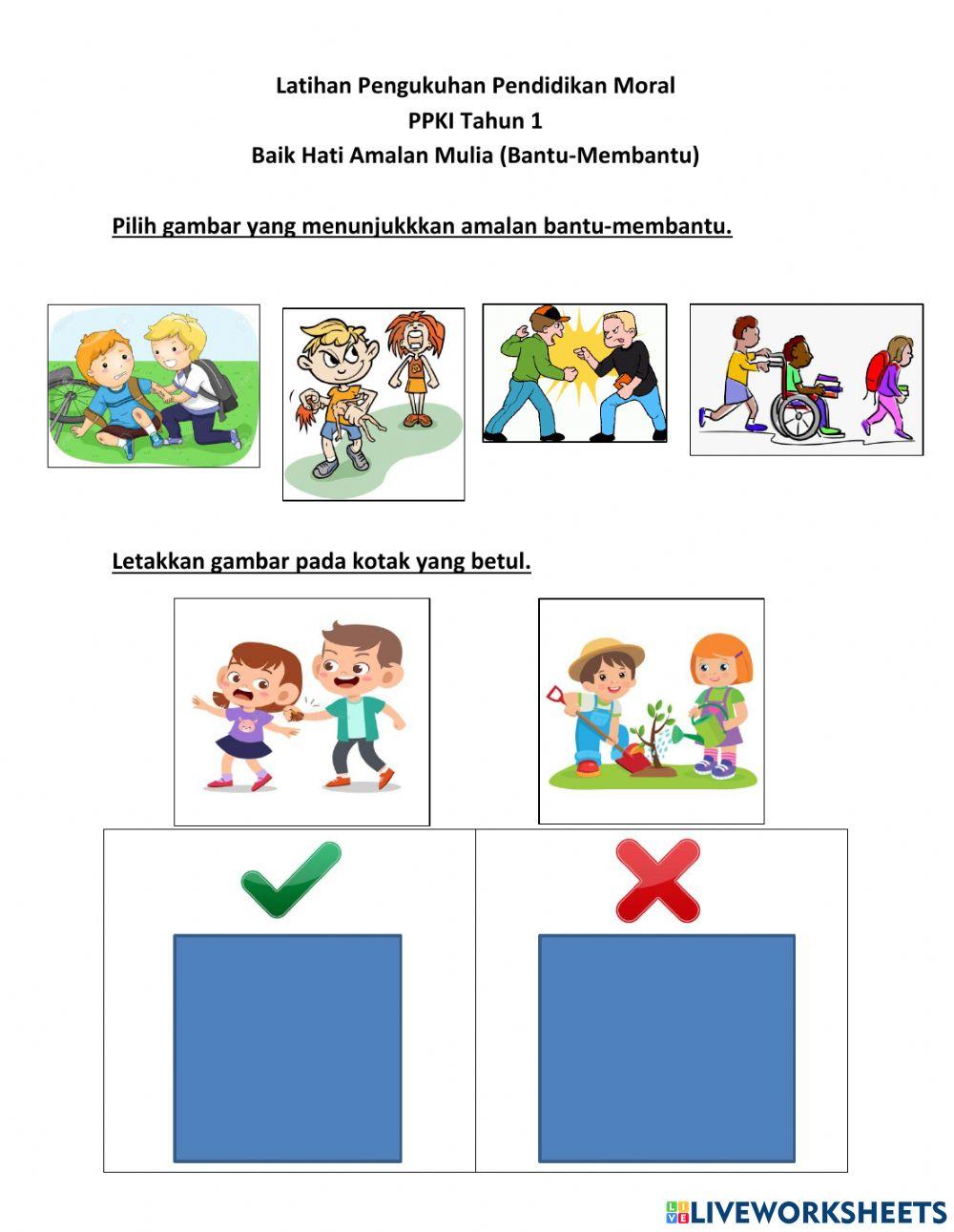 Baik Hati online pdf worksheet | Live Worksheets