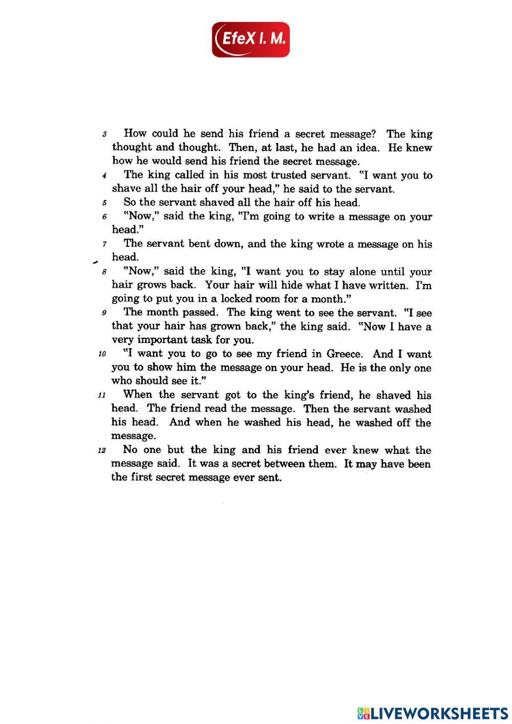 4A READING POWER 40 online exercise for | Live Worksheets