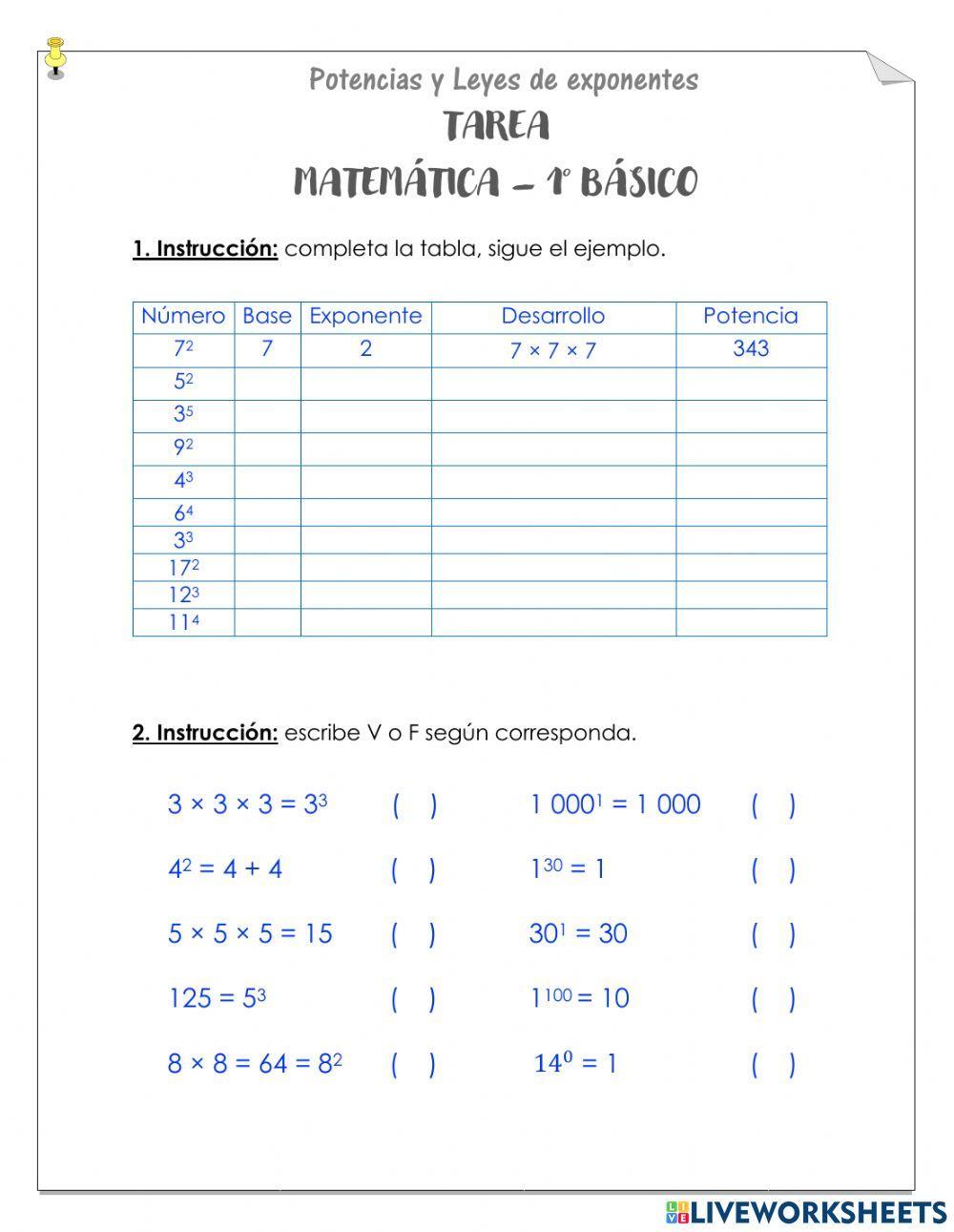 1225107 | Potencia y Leyes de exponentes | Dámaris Jazmín 1225107 | Potencia y Leyes de exponentes | Dámaris Jazmín