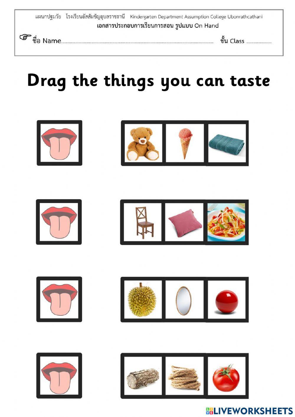 1225601 | 5-Senses Taste | teacherdarragh