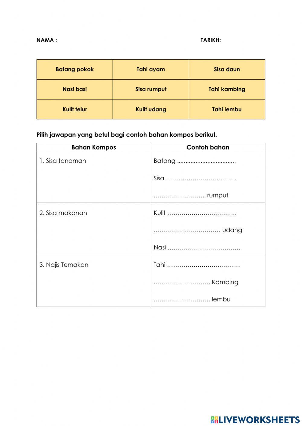Membaca free activity | Live Worksheets