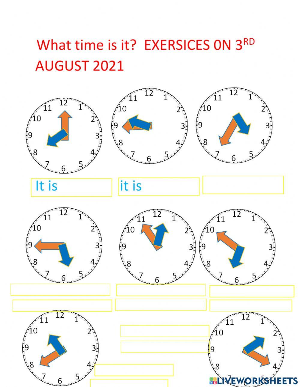 Exercises free activity | Live Worksheets
