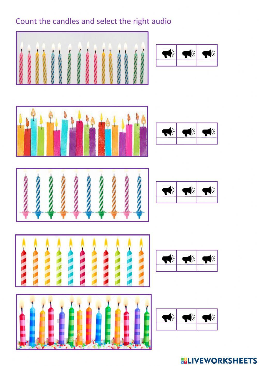 Birthday time! worksheet | Live Worksheets