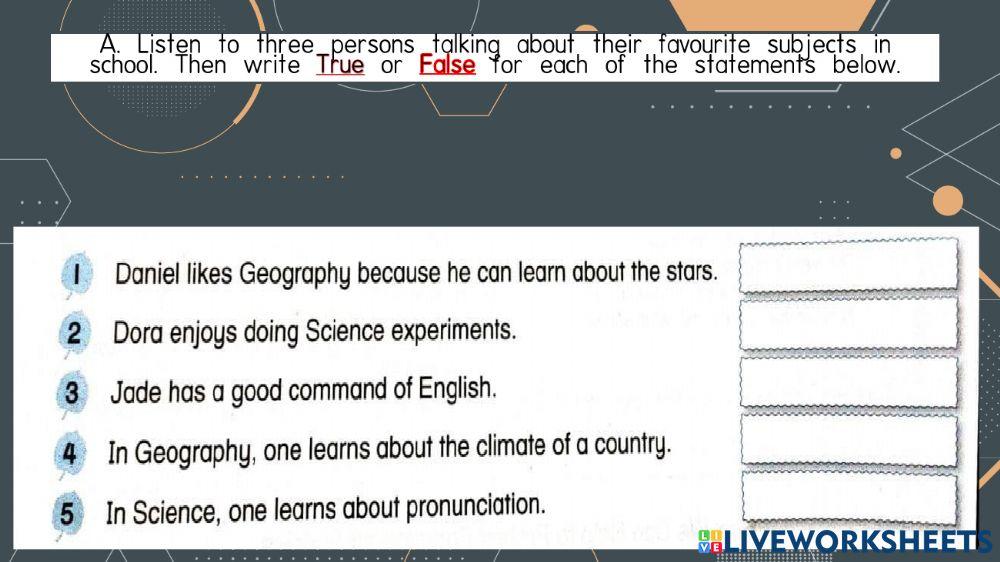 Year 5 -Learning World worksheet | Live Worksheets
