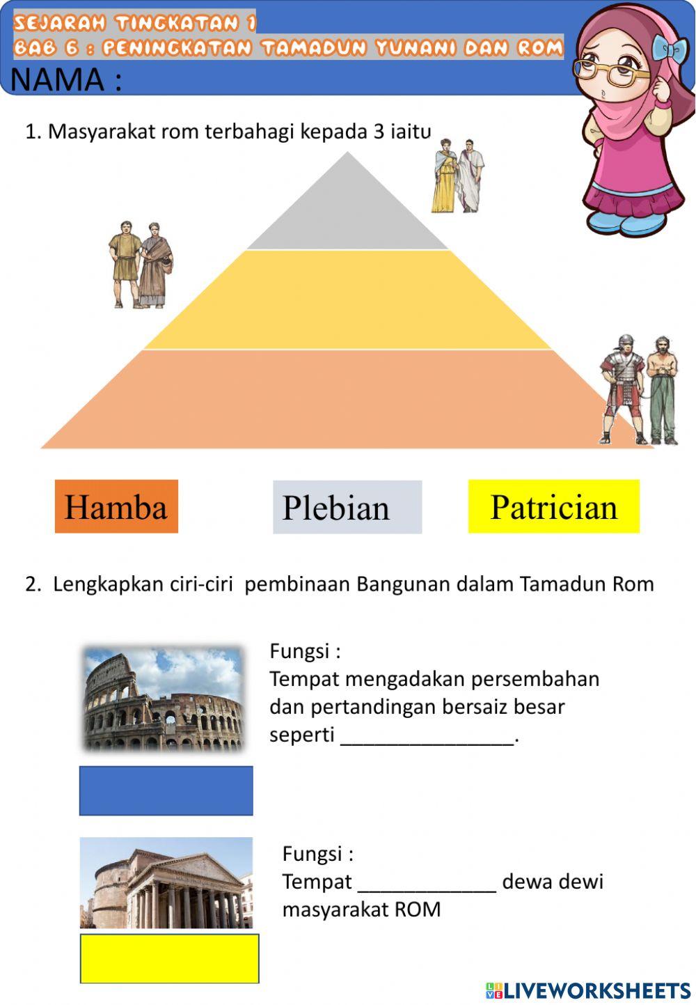 1226213 | Bab 6 : peningkatan tamadun yunani dan rom