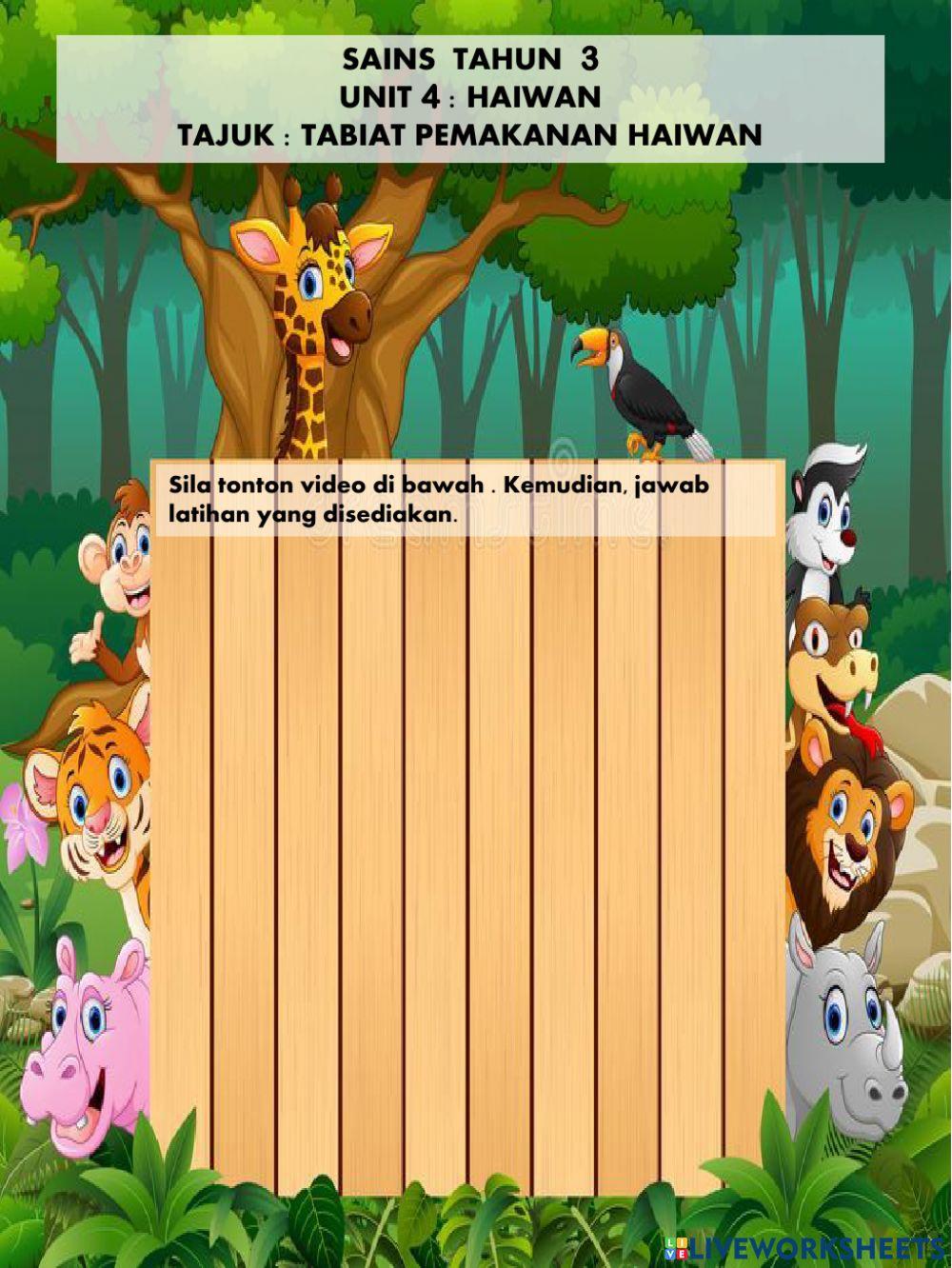 Tabiat Pemakanan Haiwan 1226441 | syikin28 | Live