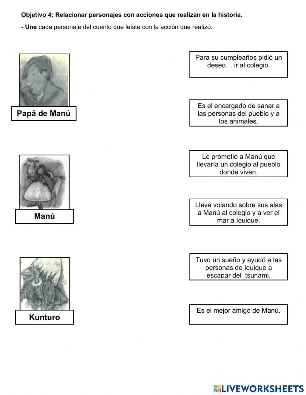 EVALUACIÓN LA HISTORIA DE MANÚ 3791804 | Francisca