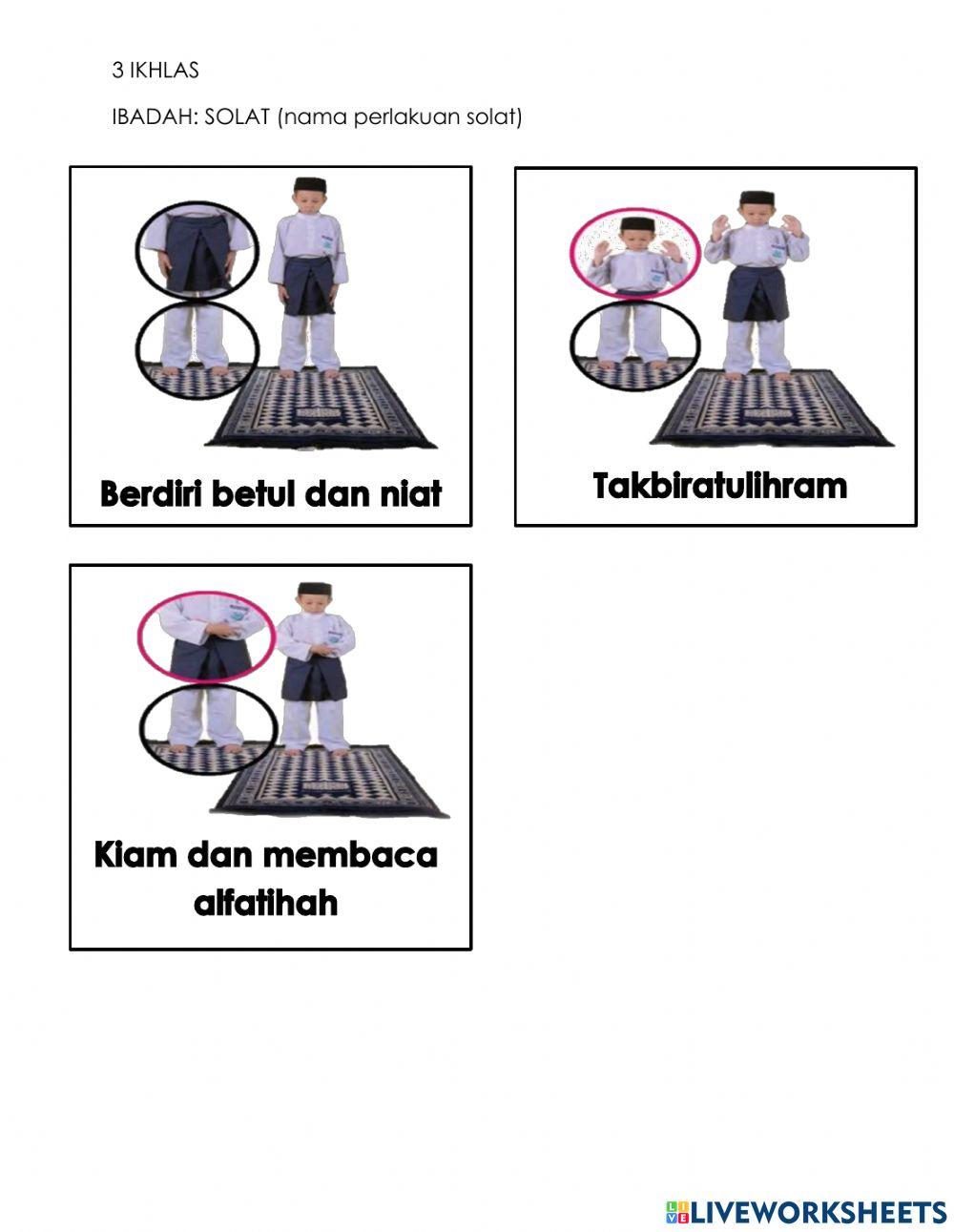 Solat interactive activity for PPKI | Live Worksheets