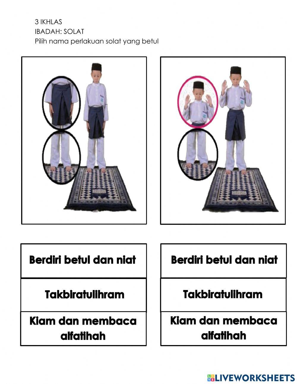 Solat | sitimumtaz | Live Worksheets