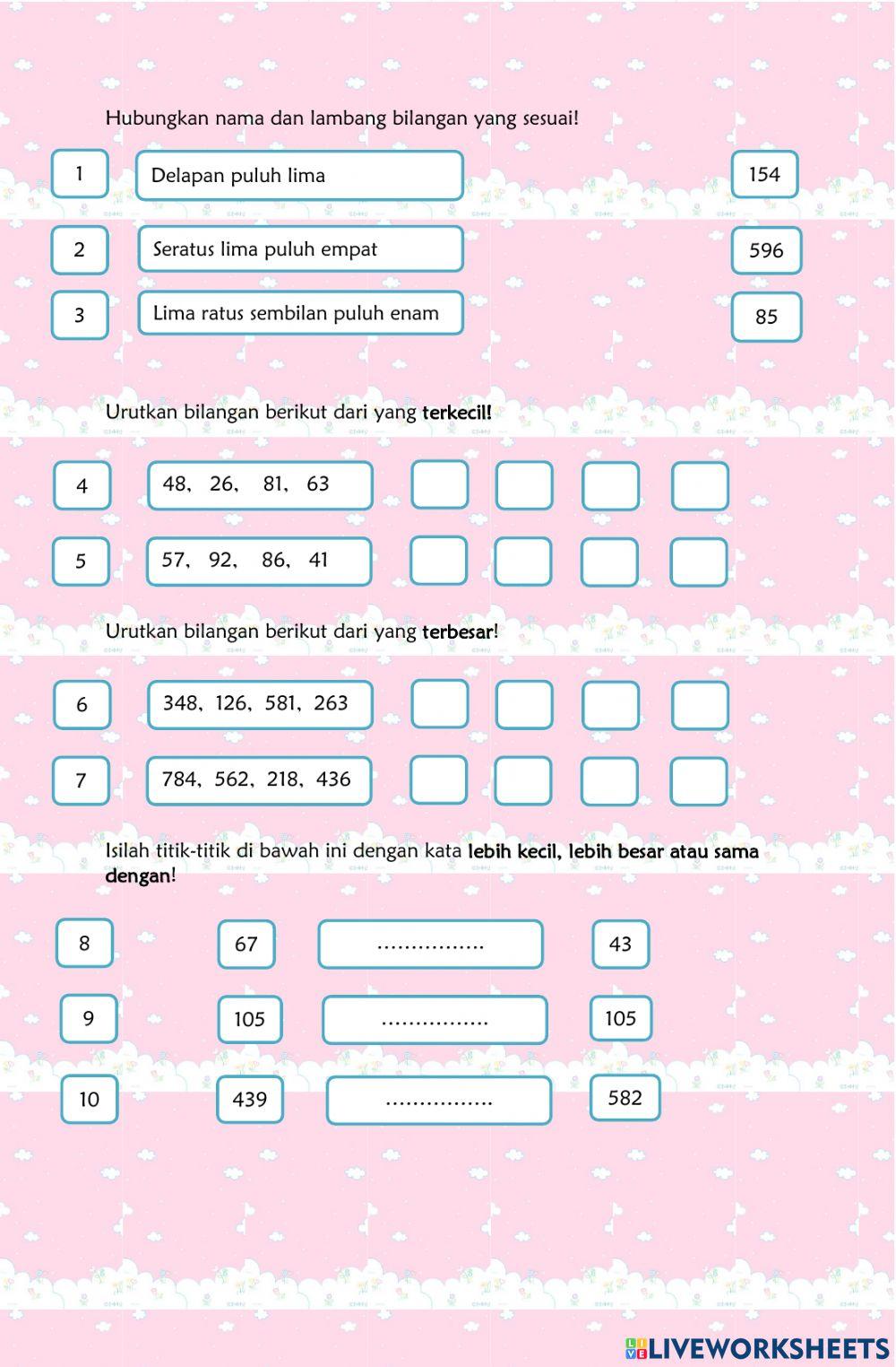 Matematika online exercise for II | Live Worksheets