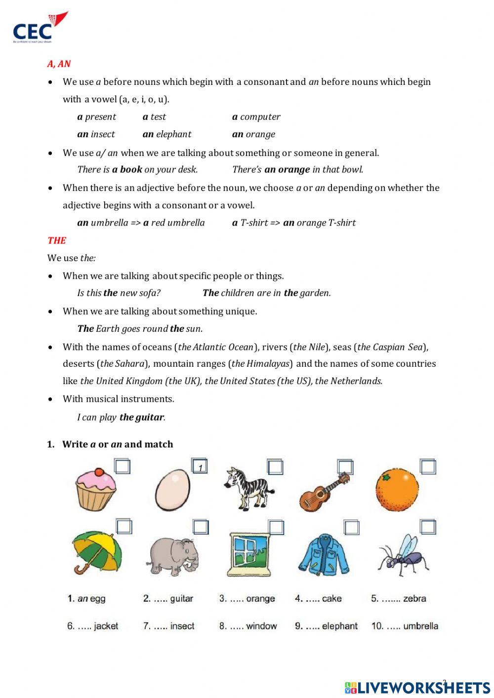 Es4 worksheet | Live Worksheets