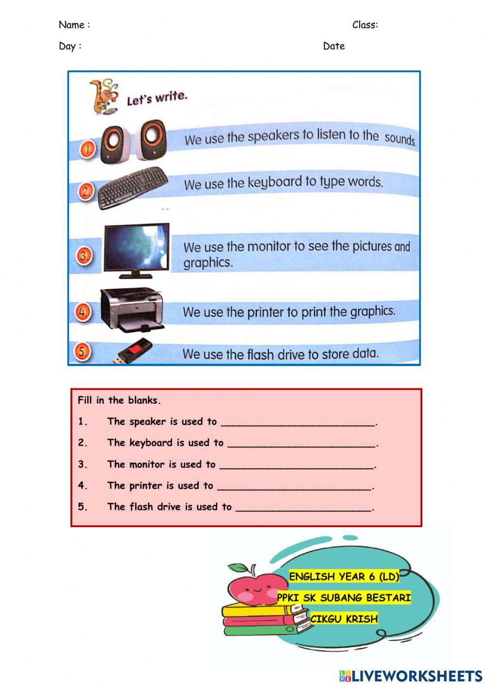 Communication activity for 6 | Live Worksheets