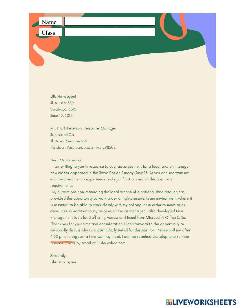 3793423 | APPLICATION LETTER | dewinimatin