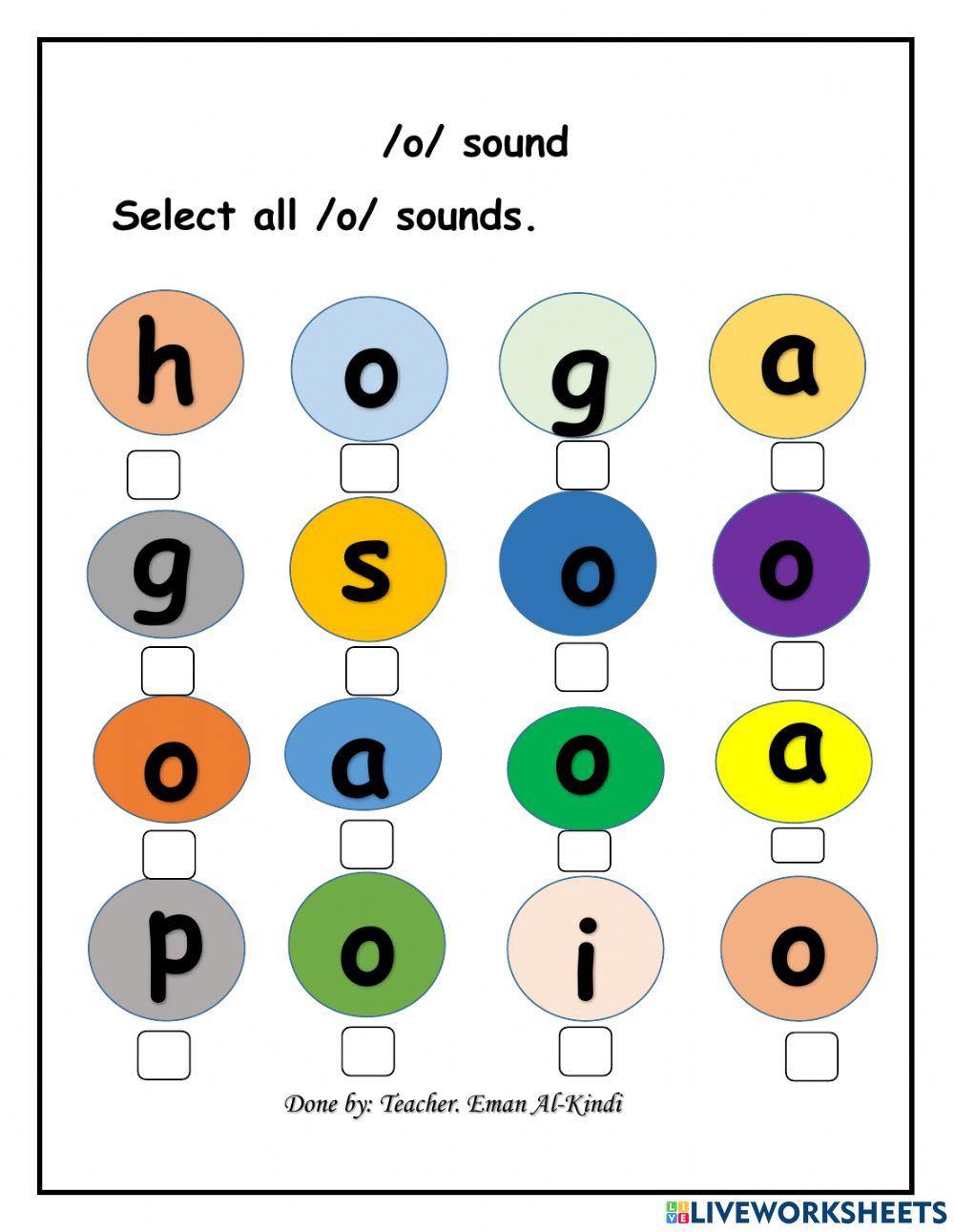 1327222 | O sound activity | emankindi | LiveWorksheets