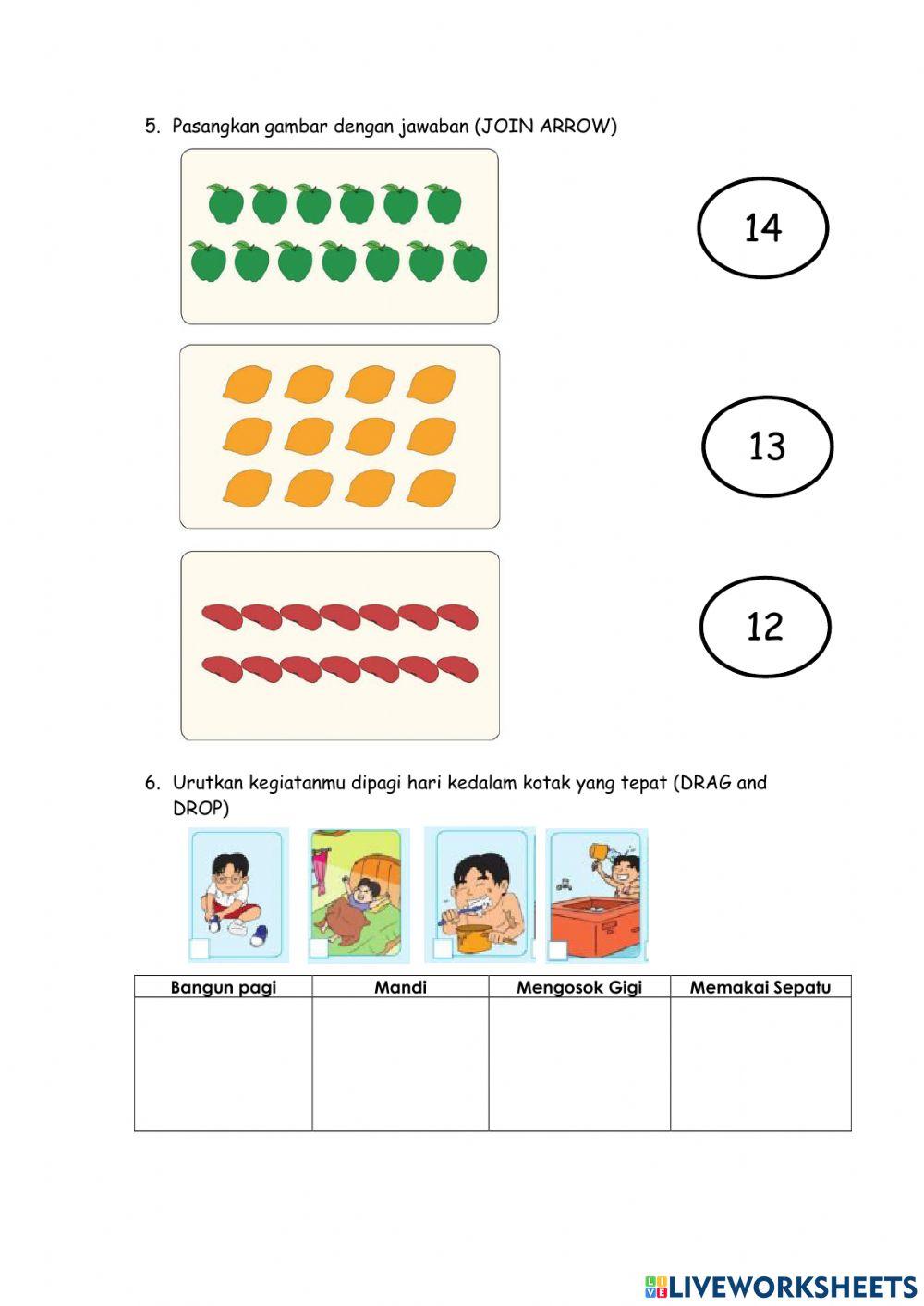 Lat diklat1 worksheet | Live Worksheets