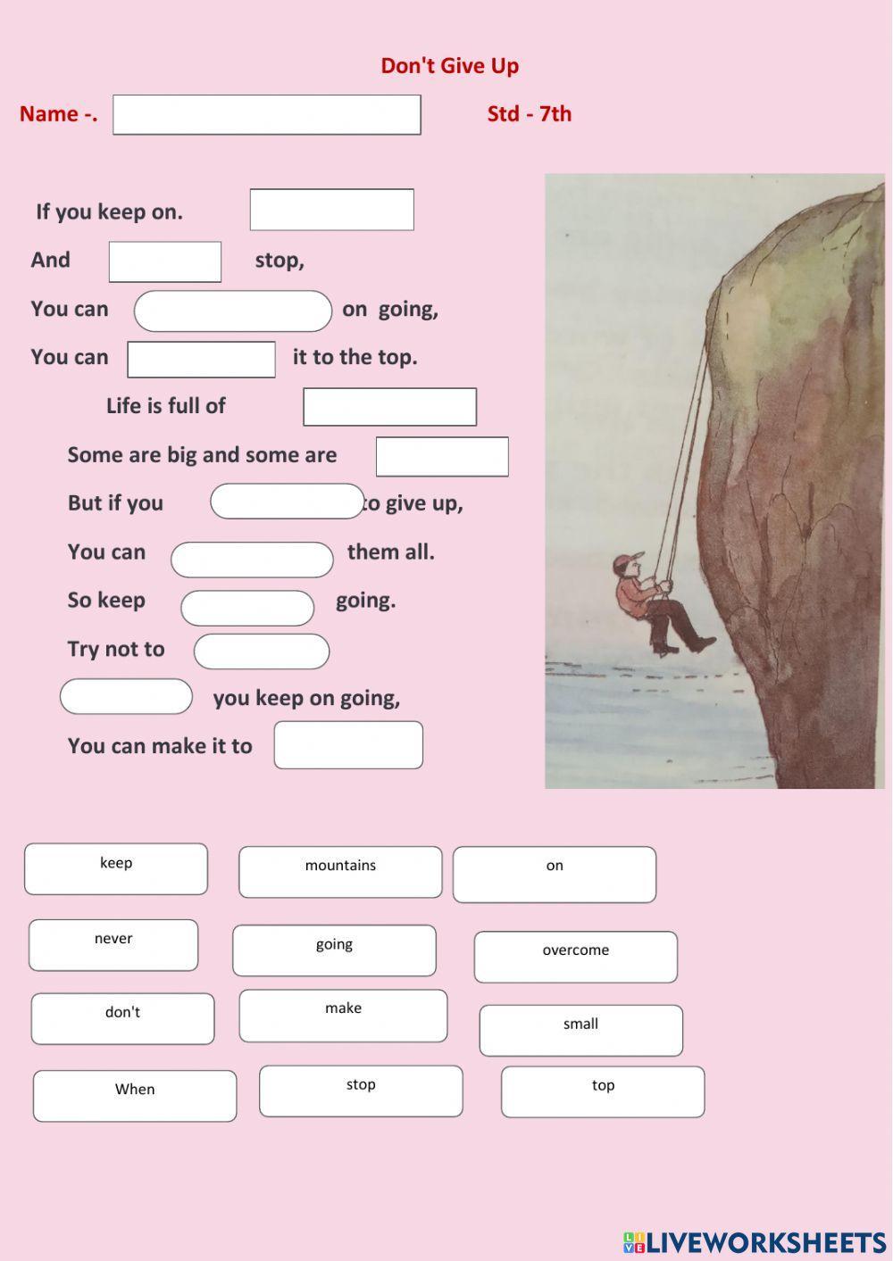 Don't Give Up 7th 1521560 | Ranjana Khachu Manolkar