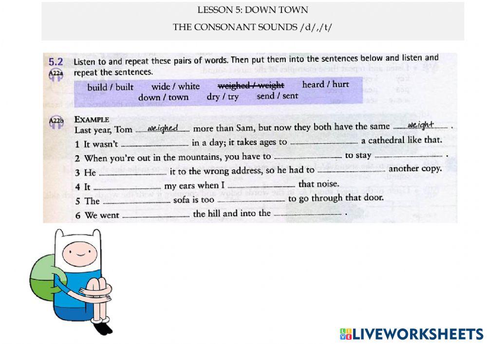 Pronunciation activity for 8 | Live Worksheets