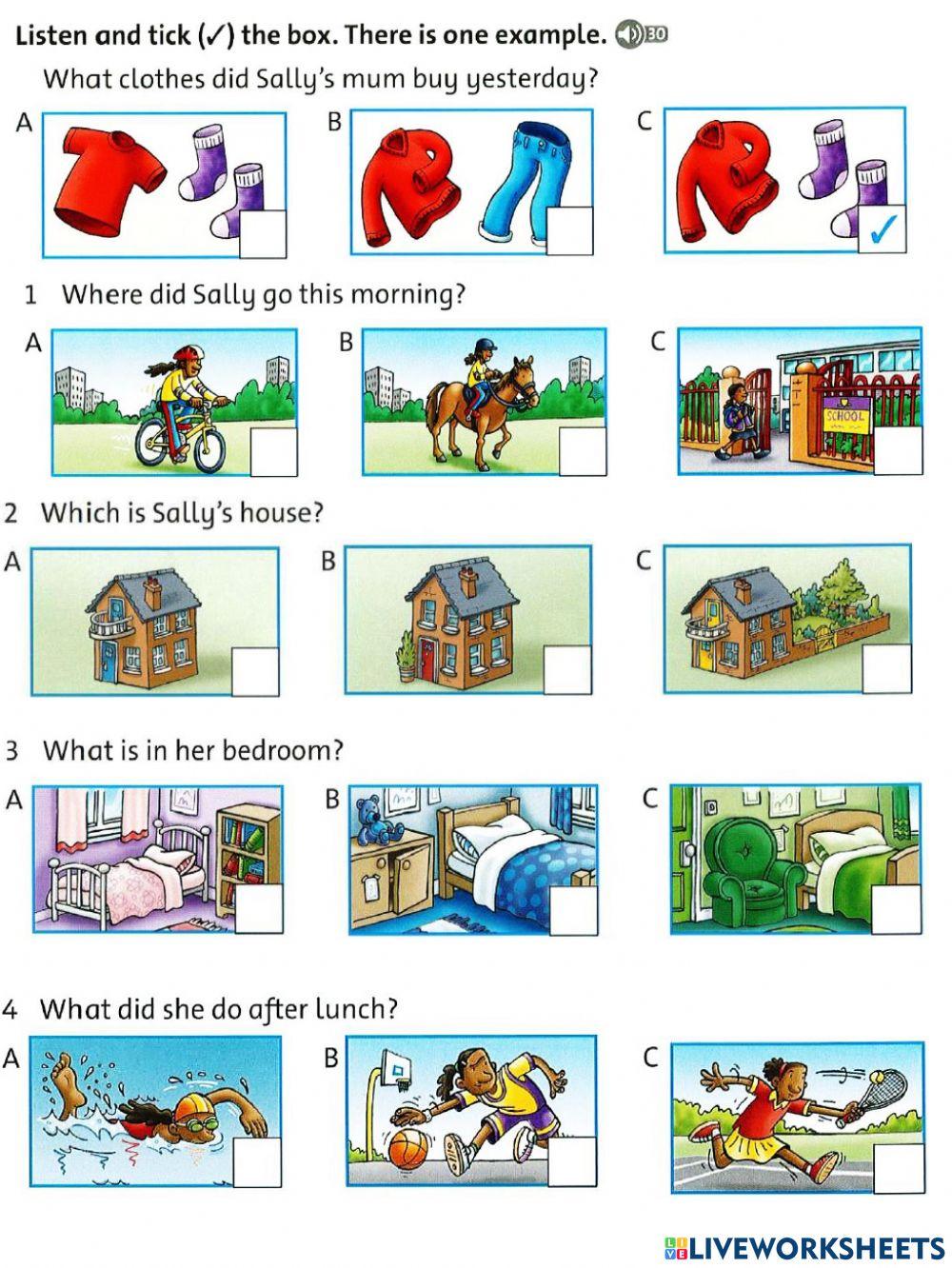 Movers practice… | Free Interactive Worksheets | 3797668