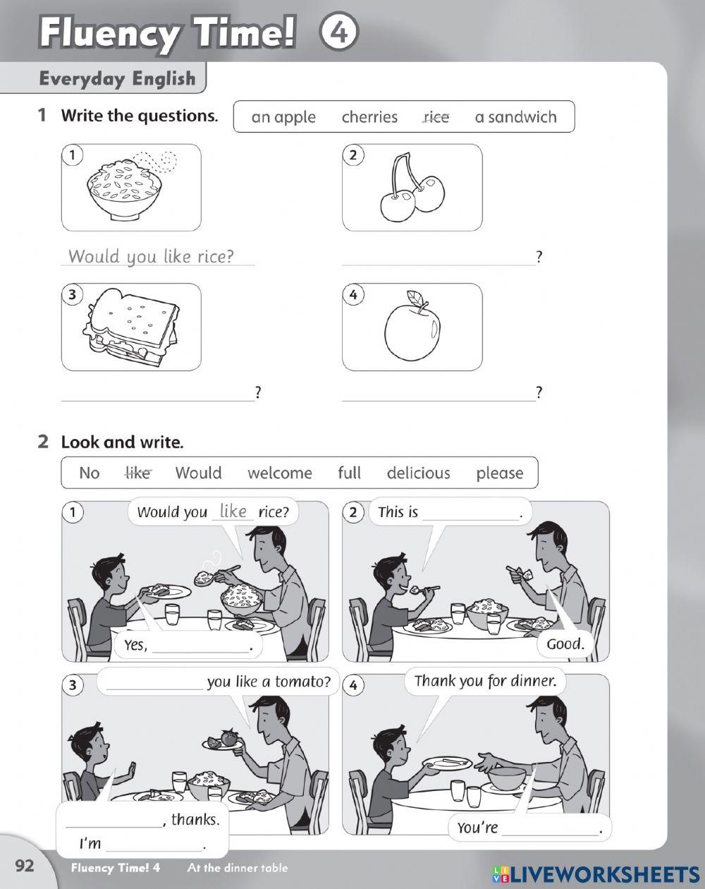 1329201 | Fluency Time 4 | LilyVu26 | LiveWorksheets