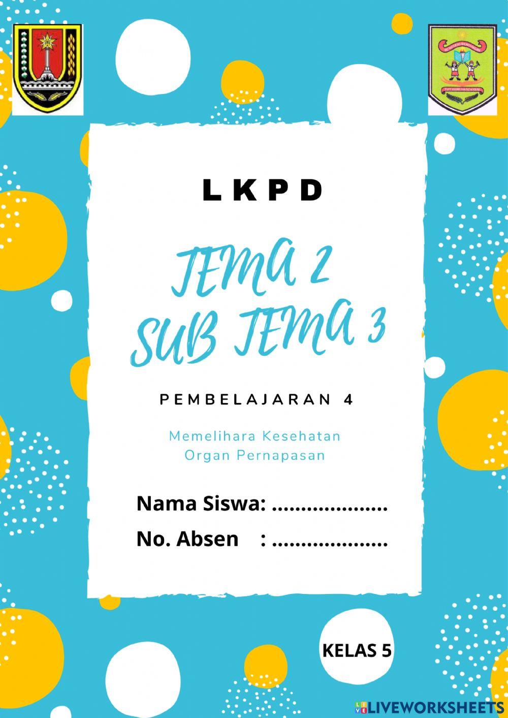 LKPD Tema 2 Sub Tema 3 PB 4 worksheet | Live Worksheets